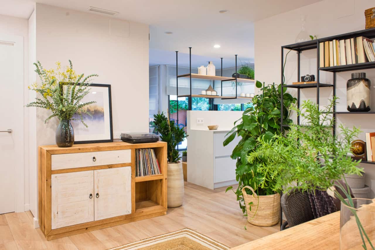 Clarice, la unión de la cocina y el comedor en un piso de Sant Cugat del Vallés